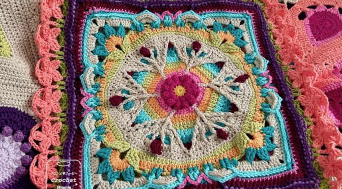 Fancy Nancy Square ファンシー・ナンシー・マンダラをスクエアモチーフにする編み方（日本語版） | crochet hmmm ...